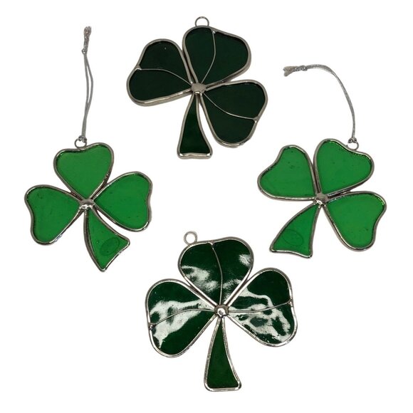 Unknown | Accents | Stained Glass Clover Sun Catchers 4 | Poshmark